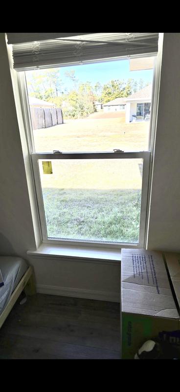 JELD-WEN Builders Vinyl 35-3/4-in x 61-3/4-in White Exterior White ...
