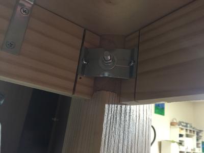 Waddell 2.4375-Inches x 2.4375-Inches Metal Table leg corner plate for ...