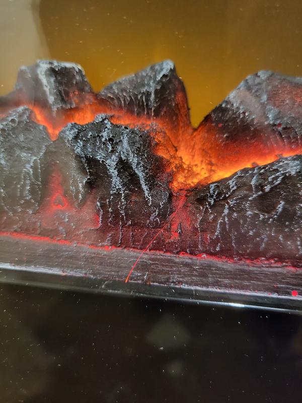 Cambridge 56-in W Black Fan-forced Wall-mount Electric Fireplace with ...