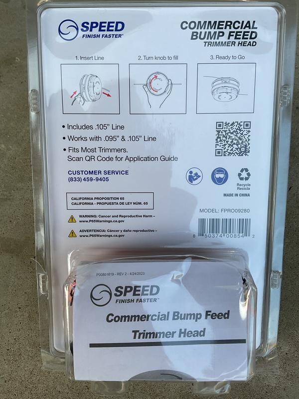 SPEED Universal Fit String Trimmer Head with Wind-in-the-Head Design ...