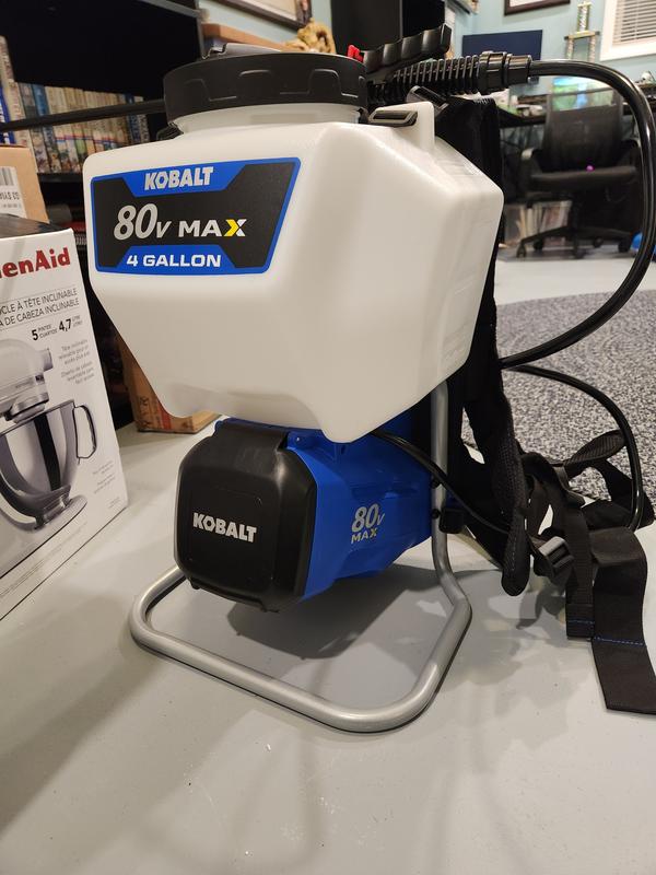 Kobalt 4-Gallon 80-volt Max Battery Operated Plastic Backpack Sprayer ...