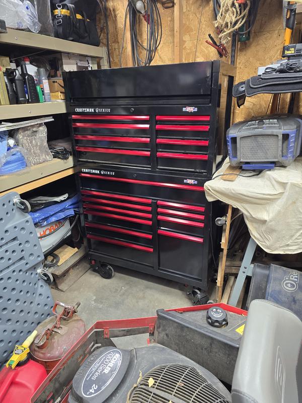 CRAFTSMAN V-Series 41-in W x 27-in H 8-Drawer Steel Tool Chest (Black ...