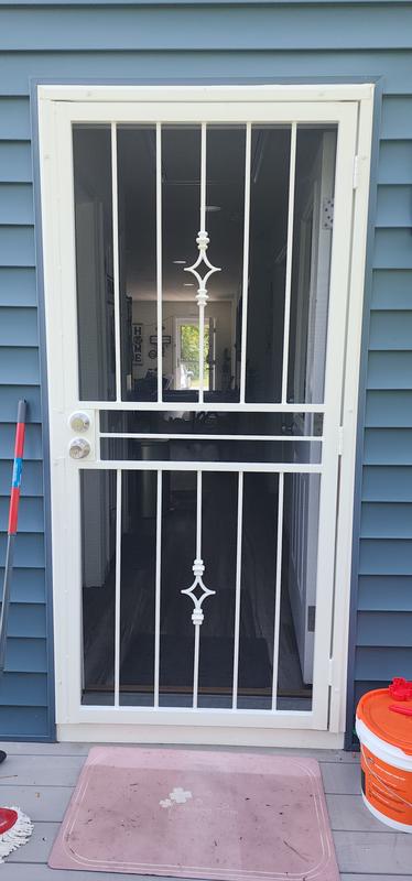 RELIABILT Covington 72-in x 81-in White Steel Universal/Reversible ...