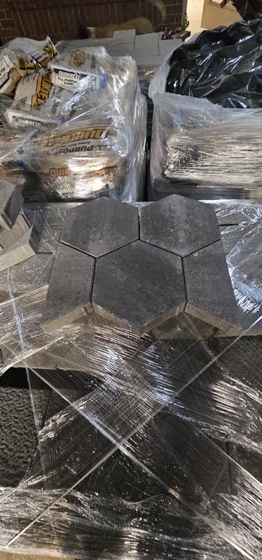 Oldcastle 12-in L x 5-in W x 2-in H Trapezoid Scandina Concrete Patio ...