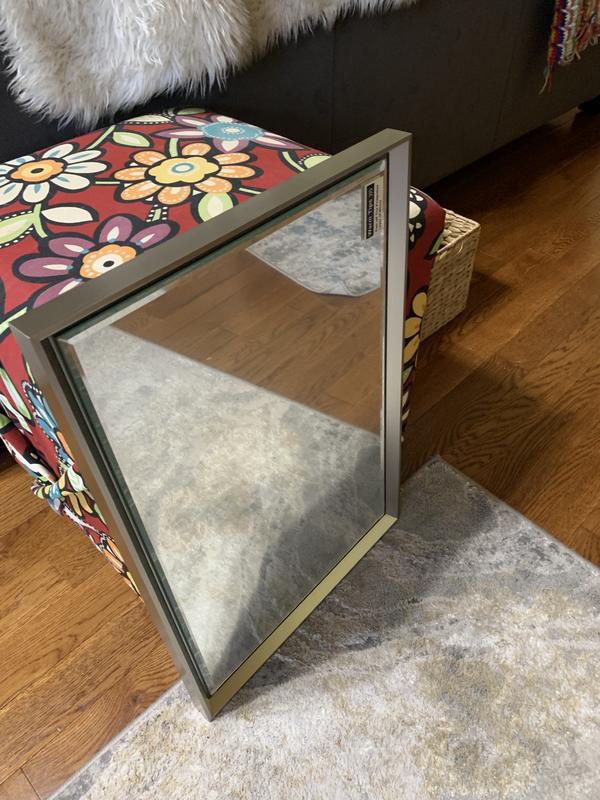 QueenFun Bathroom Mirrors 24-in x 32-in Beveled Rectangle Bathroom ...