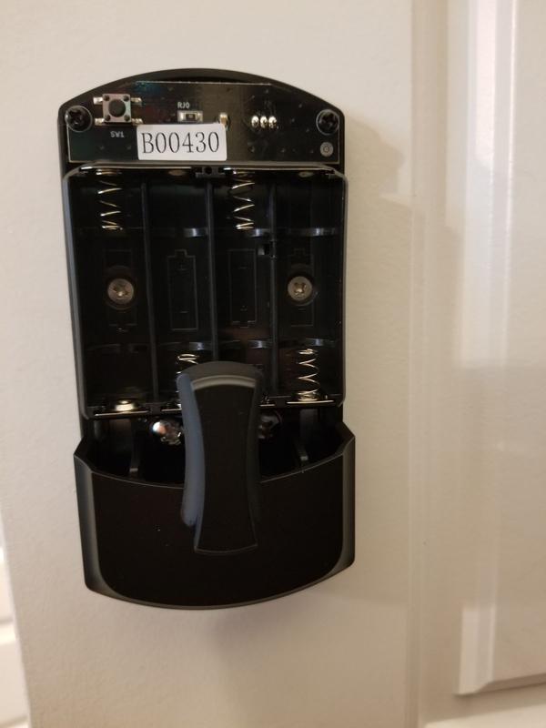 Honeywell Matte Black Electronic Deadbolt Fingerprint Touchscreen ...