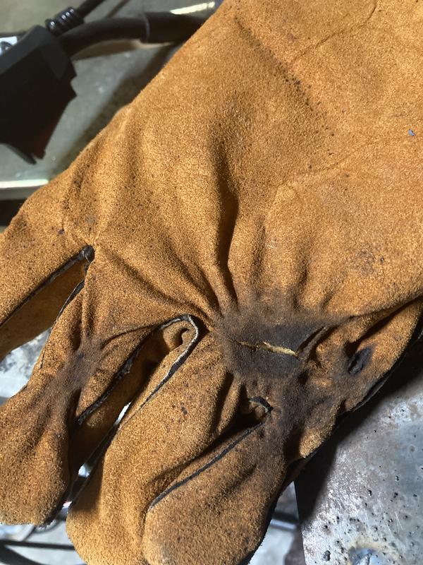 Blue Hawk Brown Welding Gloves in the Welding Apparel department at ...