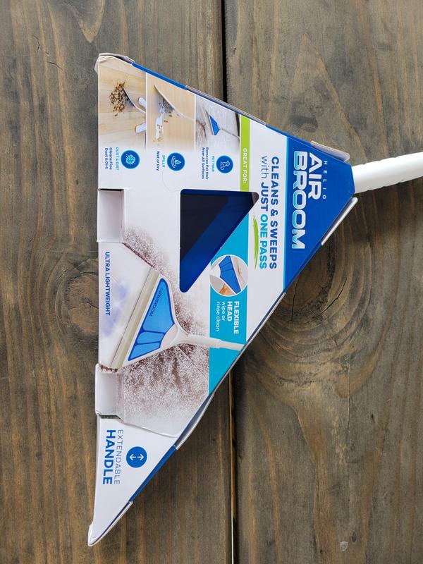Helio AIR Broom 12-in Plastic Multi-surface Angle with dustpan Upright ...
