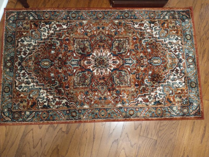 allen + roth with STAINMASTER Jezebel Performance 3 x 5 (ft) Loomed ...