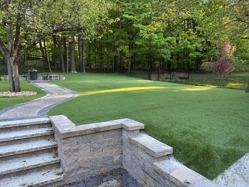 Ottomanson Artificial grass Natural 7 x 52 Lawn Turf for Dog Runs and ...