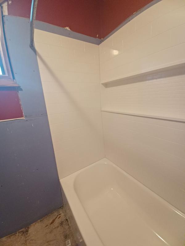 MAAX NexTile 30-Inches L x 60-Inches W x 60-Inches H White 4 -Piece ...