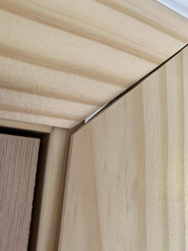 Masonite 32-in x 80-in Natural Hollow Core Flush Left Hand Hardwood ...