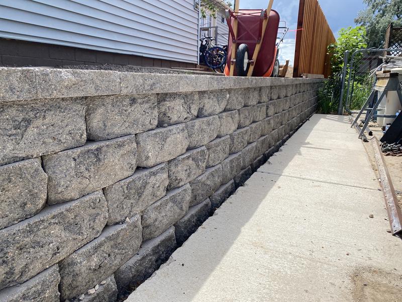 3-in H x 16-in L x 11.2-in D Grey/Char Concrete Retaining Wall Cap ...