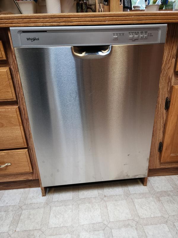 Whirlpool 24-in Front Control Built-In Dishwasher (Stainless Steel ...