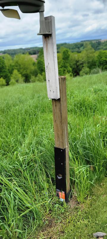 Simpson Strong-Tie E-Z Mender 28-in x 28-in Powder Coating, Black Steel ...