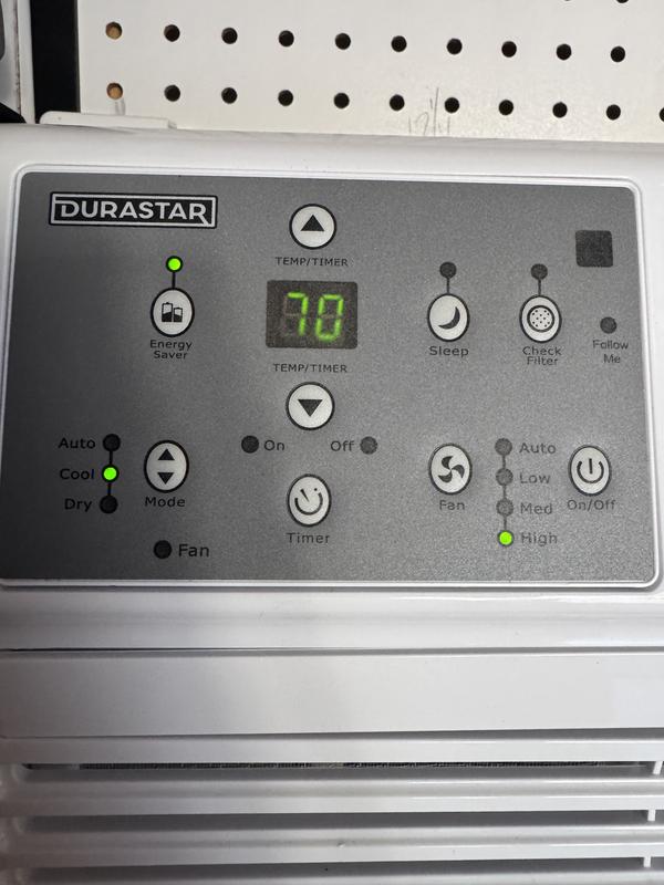 DURASTAR 8000-BTU Medium Room 115-Volt White Through-the-Wall Air ...