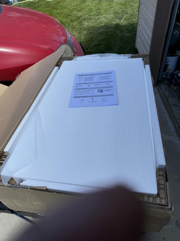 Hugo&Borg PRO Glendale 30-in W x 36-in H x 12-in D Pure White Wall ...