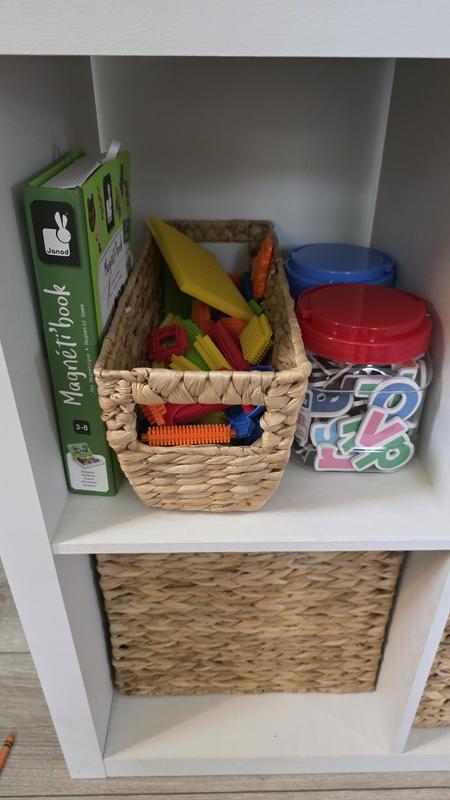 allen + roth Small Natural Water hyacinth Decorative Basket in the ...