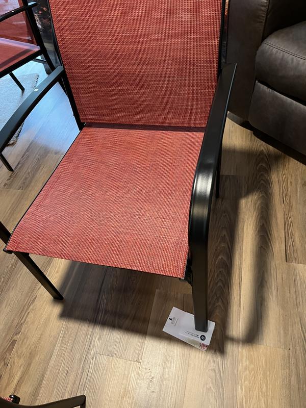 Sunshine Valley 6 Black Steel Frame Stationary Dining Chair with Blue ...