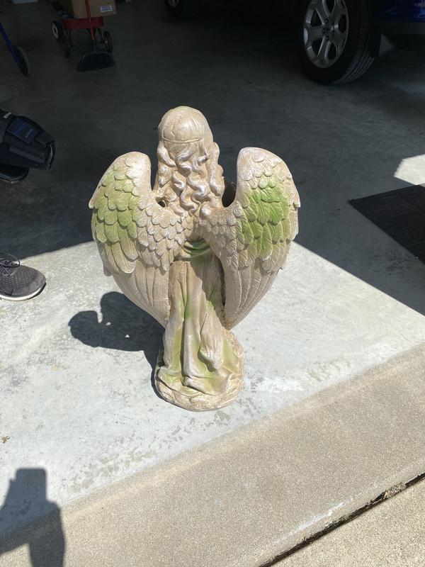 Alpine Corporation 31-in H x 12-in W Bronze Garden Statue QFC105-201 at ...