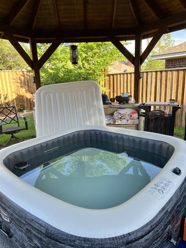 Intex PureSpa 140 Jet 4 -Person Inflatable Square Hot Tub (Cover ...