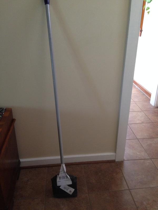 Quickie 10-in Poly fiber Angle Upright Broom in the Brooms department ...