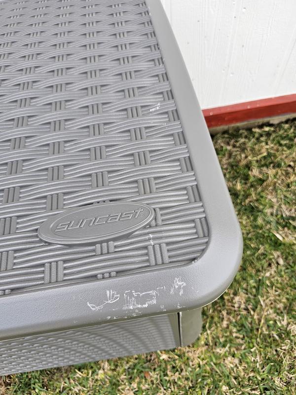 Suncast Extra Large 134-Gallon Stoney Plastic Deck Box in the Deck ...