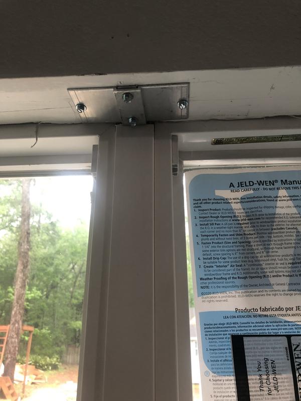 JELD-WEN 47.5-in White Vinyl Window Joining Kit with Mull bar and clips ...