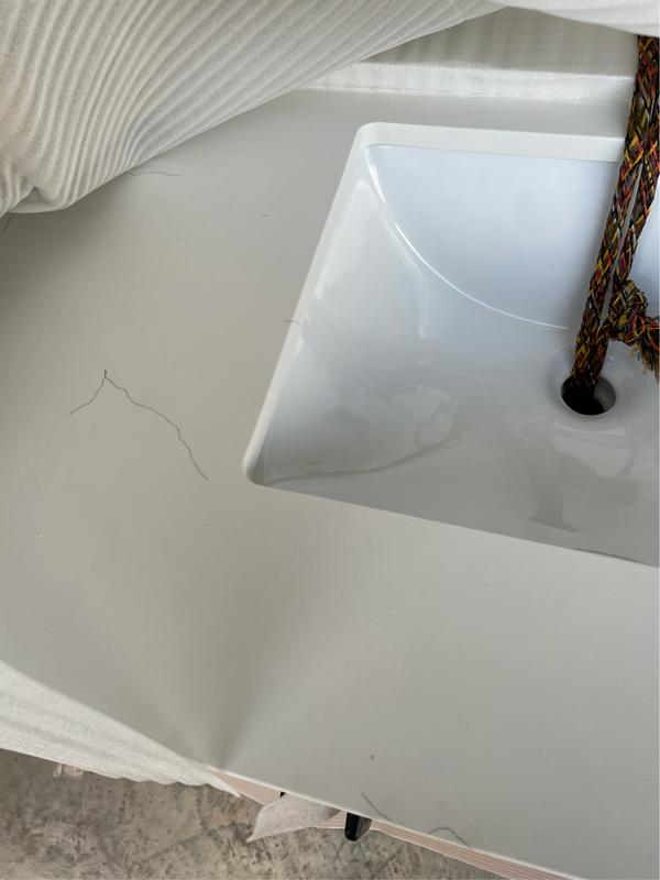 allen + roth Harwood 36-in Natural Undermount Single Sink Bathroom ...