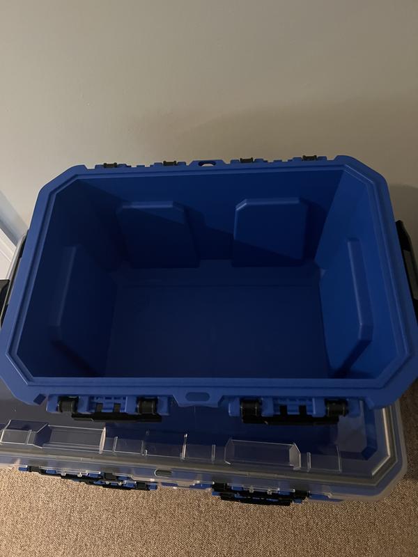 Kobalt Small 5 -Gallons ( 20 -Quarts ) blue Heavy Duty Stackable Tote ...