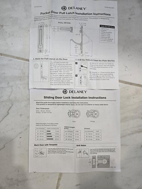 Delaney Hardware Contemporary Privacy Square Pocket Lock Black ...