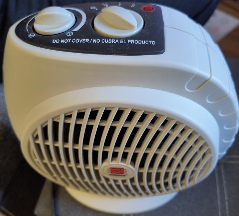 WarmWave Up to 1500-Watt Fan Compact Personal Indoor Electric Space ...