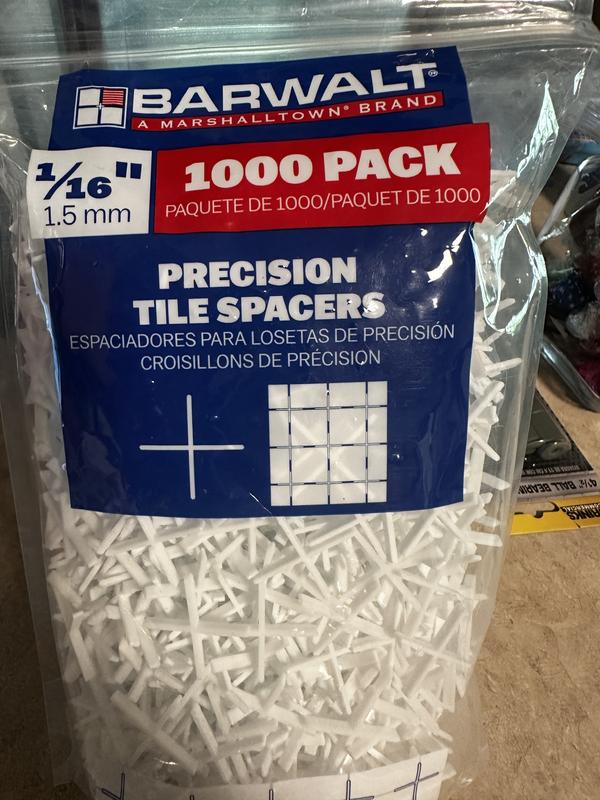 BARWALT 1/16-in Plastic X-shaped Tile Spacer 1000 -Pack in the Tile ...