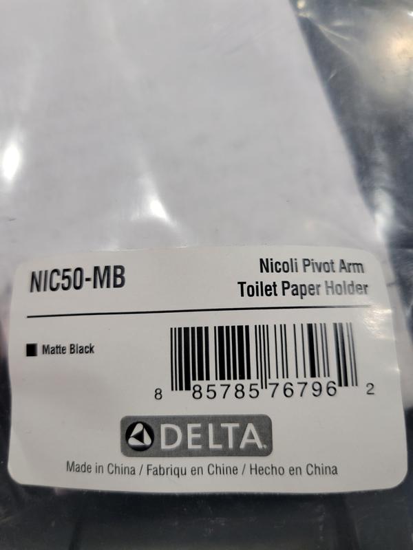 Delta Nicoli Polished Chrome Wall Mount Pivot Toilet Paper Holder NIC50 ...