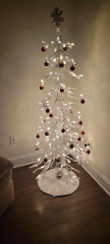 Holiday Living 5-ft LED Twinkle Crystalized Tree Decoration ES79-033 at ...