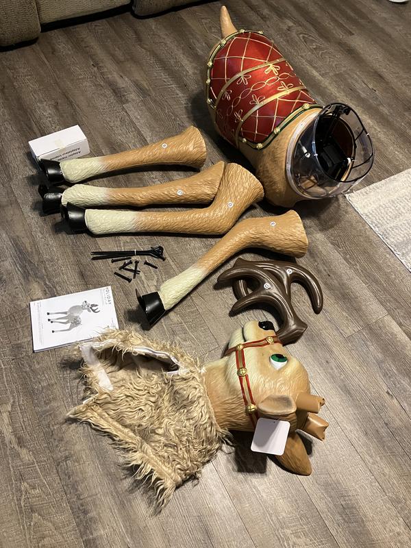 Holiday Living Animatronic 48-in Freestanding Deer Free standing ...