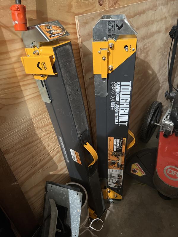 TOUGHBUILT C700 40 in W x 25 in H Adjustable Steel Saw Horse 1300 lb Capacity TB C700 at Lowes