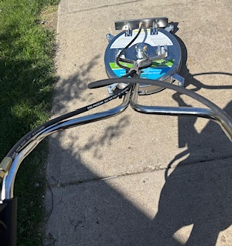 SurfaceMaxx Walk-Behind 21-in up to 4500-PSI Rotating surface cleaner for Gas pressure washers ...