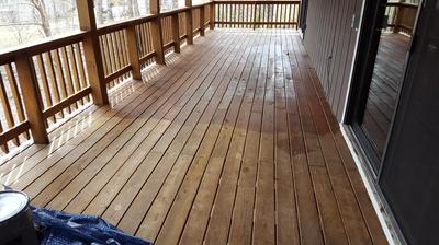 Flood Clear Clear Exterior Wood Stain and Sealer in One ( 1-gallon ) at ...