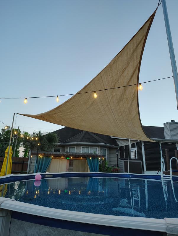 Sun-Ray SunRay 8-ft x 10-ft Sand Shade Sail with Fasteners 202004 at ...