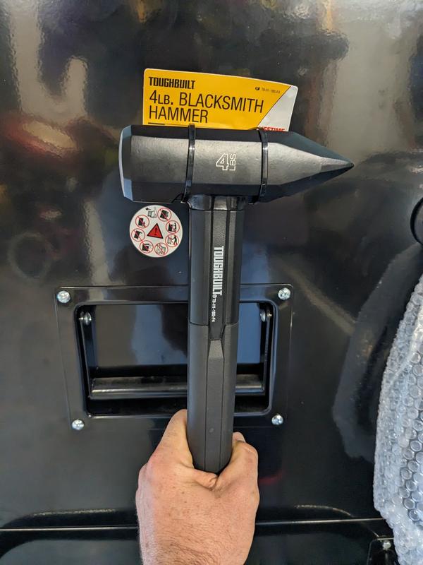 TOUGHBUILT 4-lb Smooth Face Steel Head Fiberglass Blacksmith Specialty ...