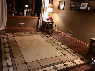 Mohawk Home Leaf Point 8 X 10 (ft) Brown Indoor Border Vintage Area Rug ...