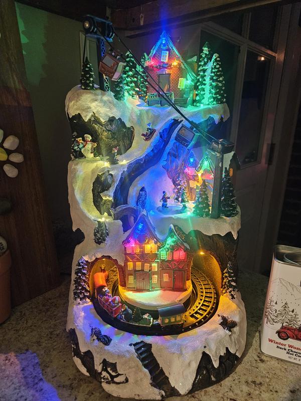Carole Towne Carole Towne Winter Village Lighted Musical Village Scene ...