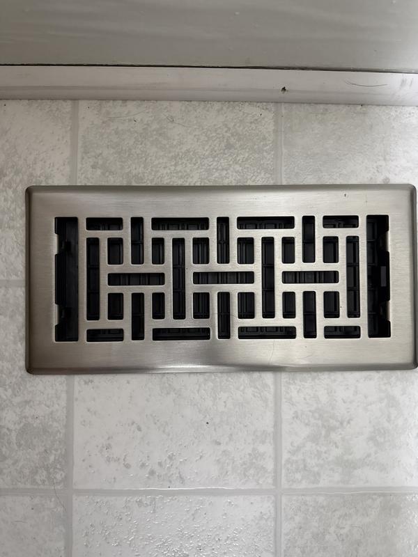 Decor Grates 4-in x 12-in 1-way Steel Rubbed Bronze Floor Register in ...
