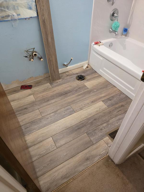 SMARTCORE Ultra Blue Ridge Pine Brown 12-mil Waterproof Interlocking ...
