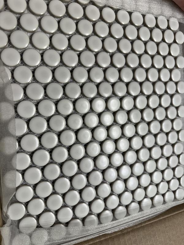 Affinity Tile Metro Penny Matte Light Grey 10-in x 12-in Matte ...