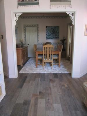 Style Selections Kaden Reclaimed 6-in x 36-in Glazed Porcelain Wood ...