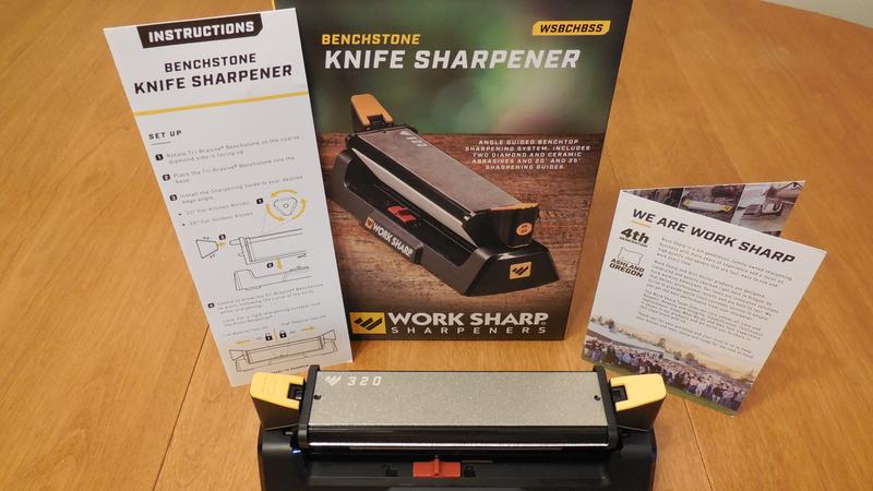 Work Sharp Benchtop Knife Sharpener - Tri-Brasive Stone - Diamond ...
