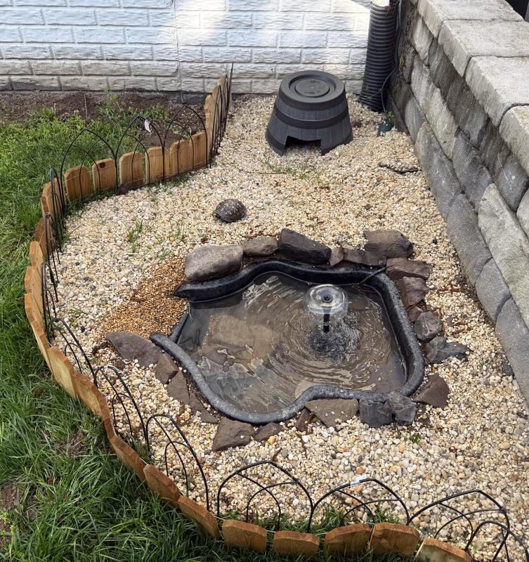 MacCourt 2.1-ft L x 2.75-ft W Black High Density Polyethylene Pond ...