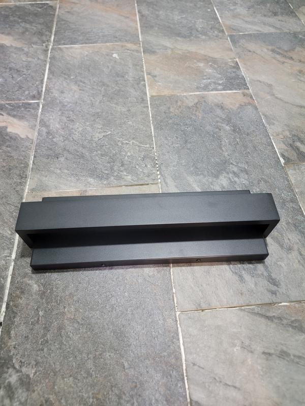 True Fine Reflect 24-in H Matte Black Hardwired Integrated LED Outdoor ...